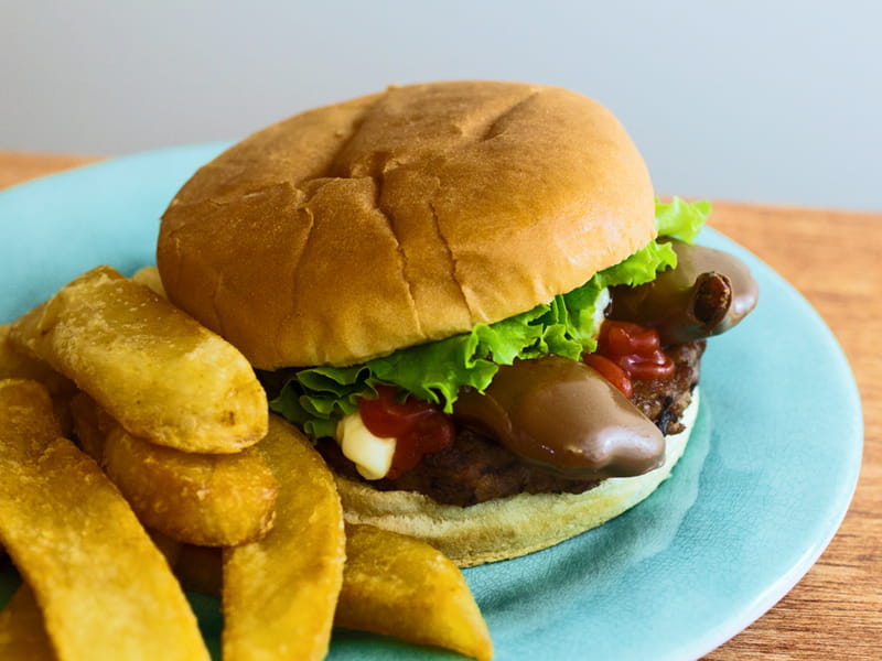 Fall Recipes: Chocolate-Covered Bacon Burger