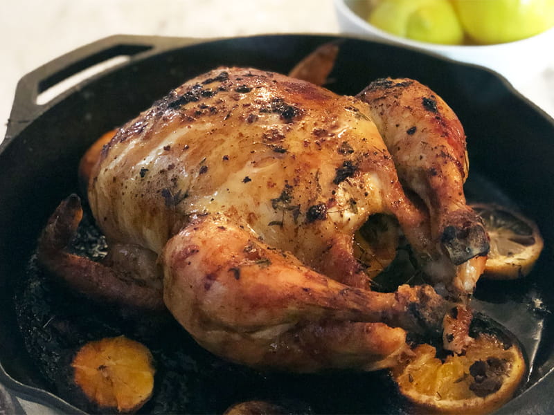 Baking On The Grill Recipes: Grill-Roasted Citrus Chicken