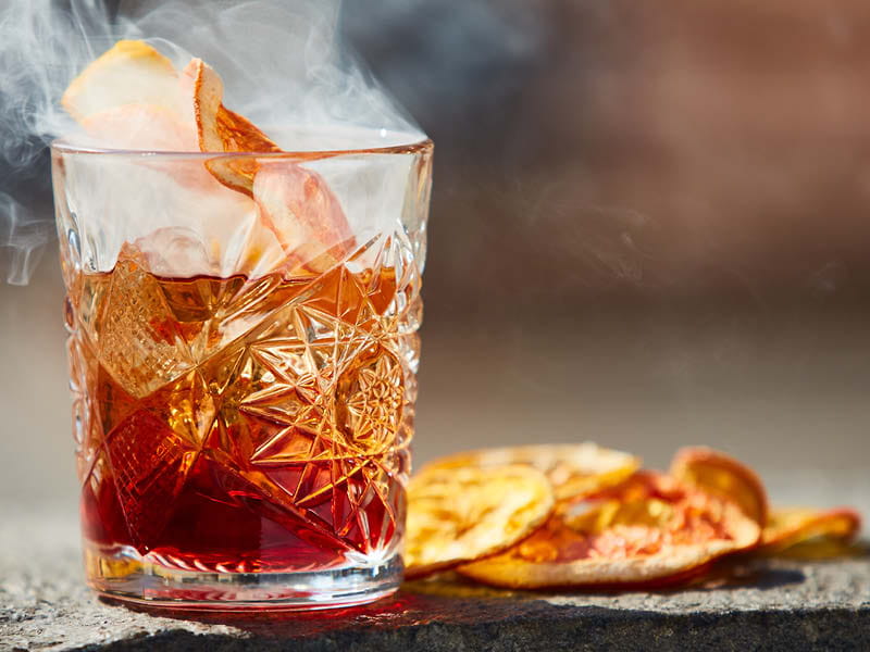 Winter Grilled Cocktails: Smoked Spice Infused Negroni